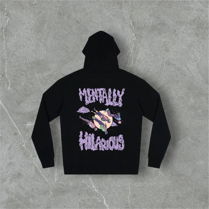 ORGANIC "TRACK" HOODIE – Mentally Hilarious Clothing